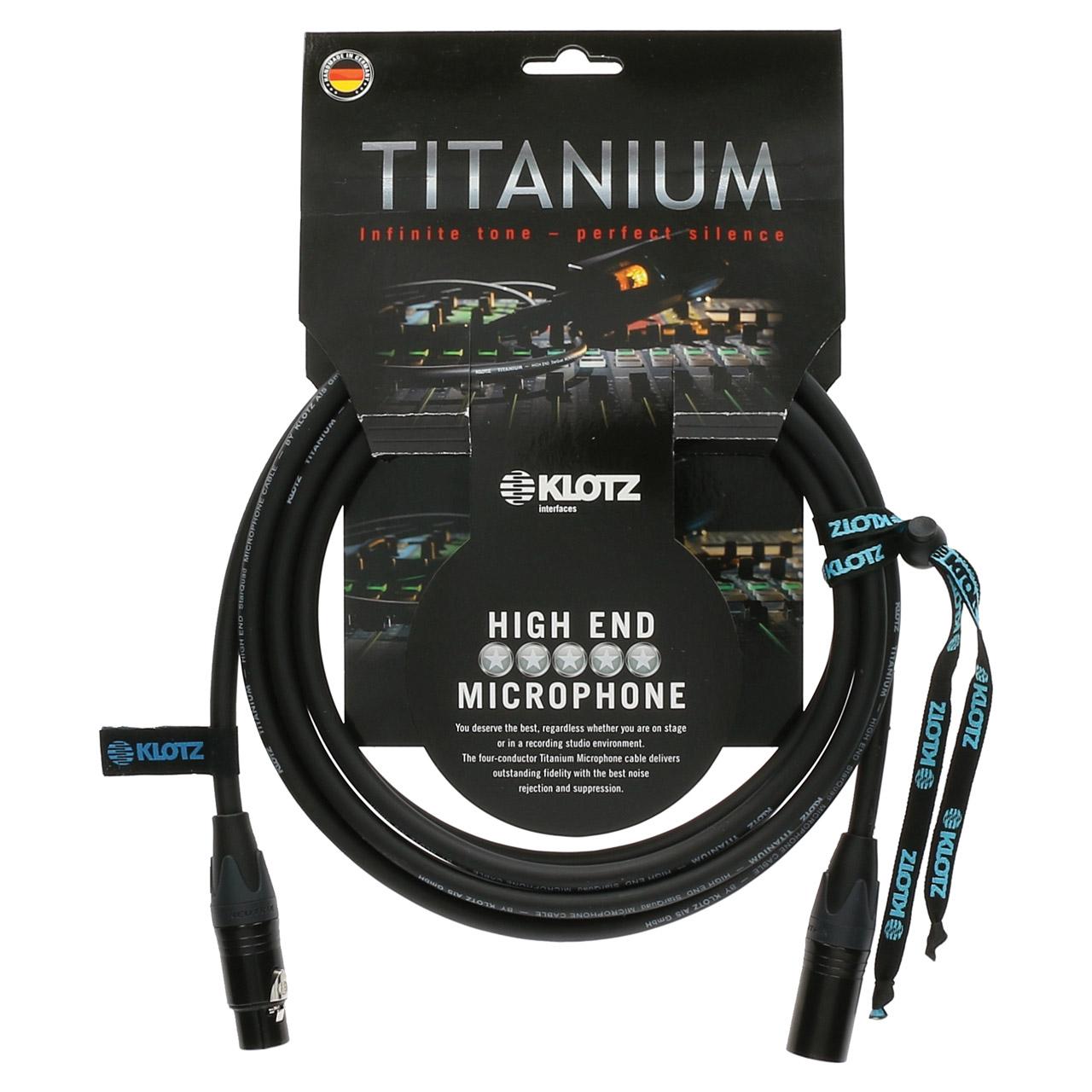 KLOTZ Titanium Microphone Cable, 16ft | Guitars and More